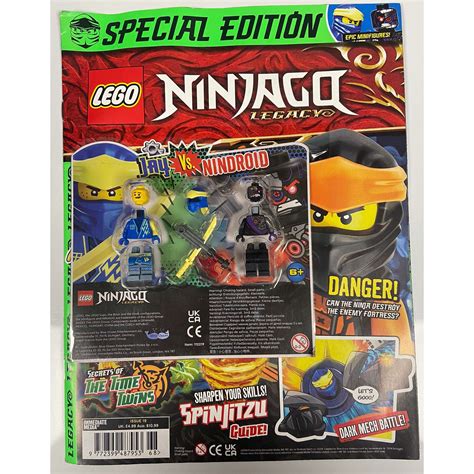 Lego Ninjago Legacy Magazine Issue With Jay Vs Nindroid Minifigure Blister Pack Set