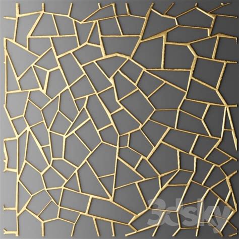 Abstract Gold Pattern Celling Decor Ideas
