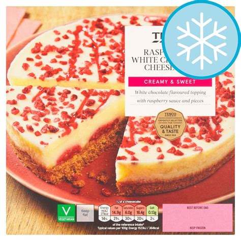 Tesco Raspberry And White Chocolate Cheesecake 455g Tesco Groceries
