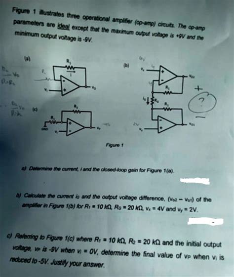 Figure 1 Illustrates Three Operational Amplifier Op Amp Circuits The Op Amp Parameters Are