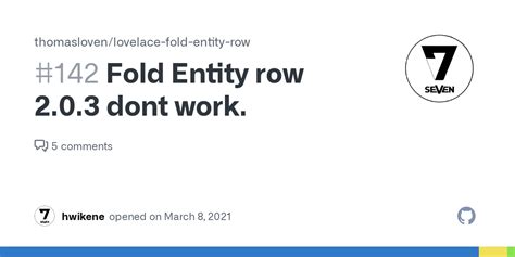 Fold Entity Row 203 Dont Work · Issue 142 · Thomaslovenlovelace