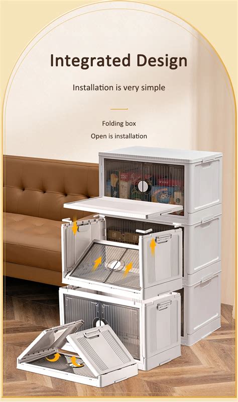 Removable Storage Cabinet Stackable Storage Organizer Stackable Container Plastic Sundries