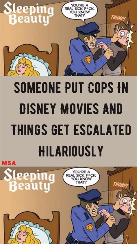 Someone Put Cops In Disney Movies And Things Get Escalated Hilariously