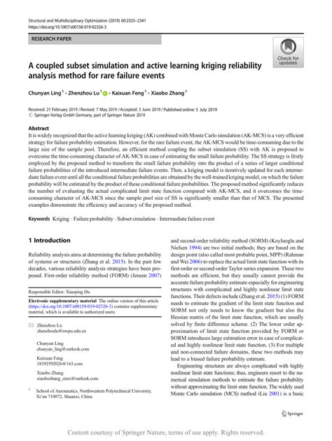 A Coupled Subset Simulation And Active Learning Kriging Reliability Analysis Method For Rare