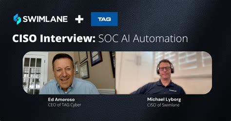TAG Cyber Swimlane CISO Interview SOC AI Automation