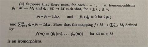 Solved EXERCISE Let M M Mn Where NN With N Chegg Com