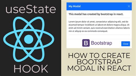 How To Create Bootstrap Modal In React Youtube