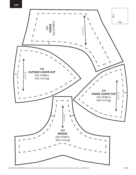 Printable Bra Cup Pattern Printable Words Worksheets