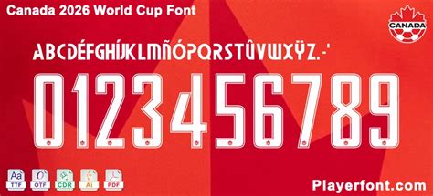 Canada 2026 World Cup Font Kit Ttf Otf And Vector Files