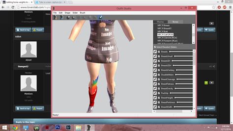 Adding Bone Weights To Underwear With Outfit Studio Skyrim Non Adult Mods LoversLab