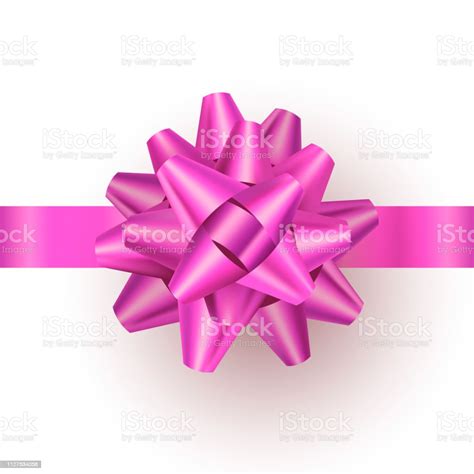 벡터 일러스트 레이 션의 선물 상자 흰색 절연에 대 한 핑크 나비 공휴일에 대한 스톡 벡터 아트 및 기타 이미지 공휴일 그라데이션 기념일 Istock