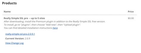 Pricing Really Simple SSL