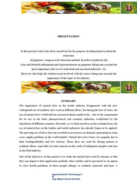 Pigment Extraction Report Pdf Dye Carotenoid