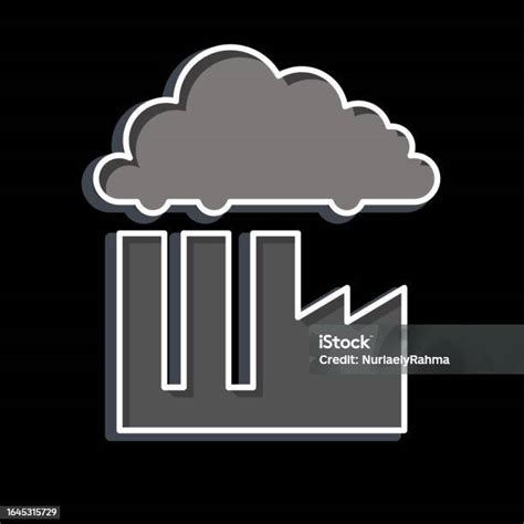 Icon의 대기 오염 기후 변화 기호와 관련이 있습니다 광택 스타일 심플한 디자인 편집 가능 간단한 그림 가리기에 대한 스톡 벡터 아트 및 기타 이미지 Istock