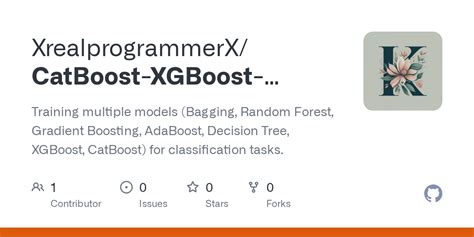 Github Xrealprogrammerxcatboost Xgboost Randomforest Model