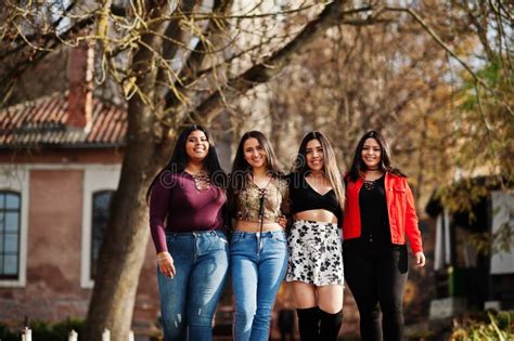Group Of Latino Girls Stock Image Image Of Multiethnic 229754627