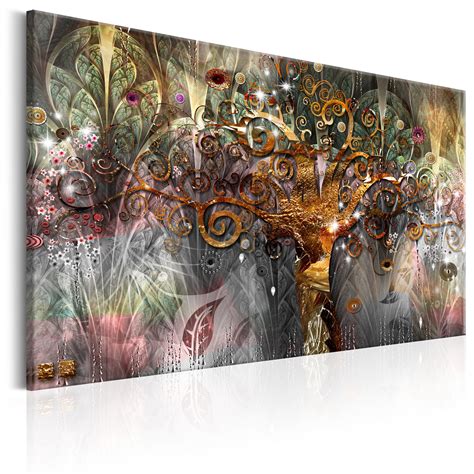 Tablou Canvas Arborele De Aur 120x80 Cm Emagro