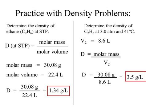 Molar Volume Diagram For Chemistry Babes