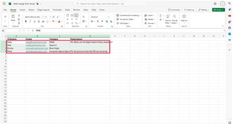 How To Mail Merge In Excel A Step By Step Guide