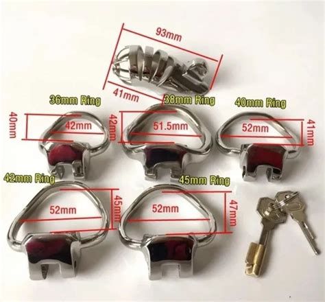 Thickened Stainless Steel Male Chastity With Urethral Dilator Bondage