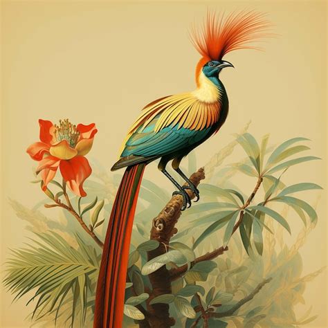 Ilustration Of Abird Premium Ai Generated Image