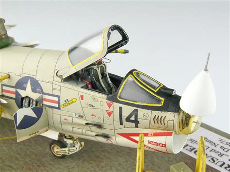 Plastic Model Of The F 8e Crusader Carrier Based Fighter Aircraft