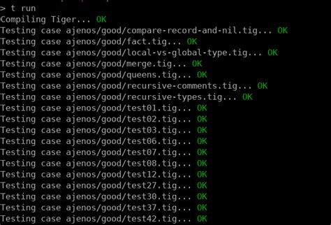 Github Vmartinv Tiger Compiler Tiger Compiler For X Written In Ml