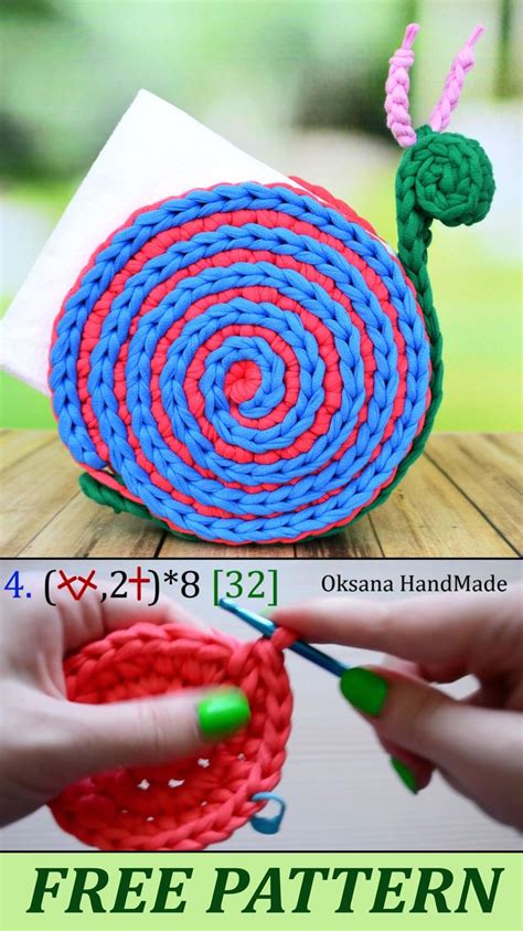 Салфетница из трикотажной пряжи Улитка Мастер класс Пряжа Вязание Мастер класс