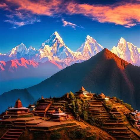 A Imaginary Place In Nepal The Scenery Should Show T