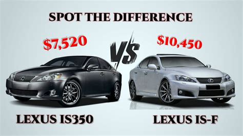 2009 Lexus Is350 Vs 2009 Lexus Is F Whats The Difference Youtube