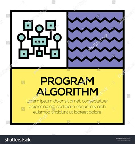 Program Algorithm Icon Concept Stock Vector Royalty Free Shutterstock