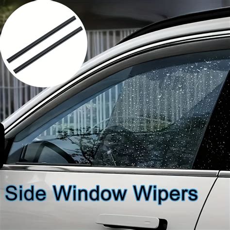 2pcs Dual Rubber Car Side Window Wipers Left Hand Rain Blades For