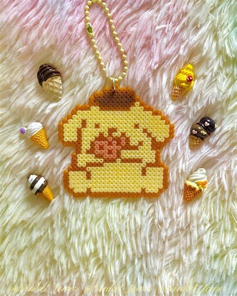 Pompompurin Perler Bead Art Pompompurin Perler Bead Designs