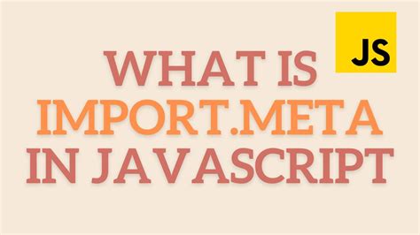 what is import meta in javascript devdojo
