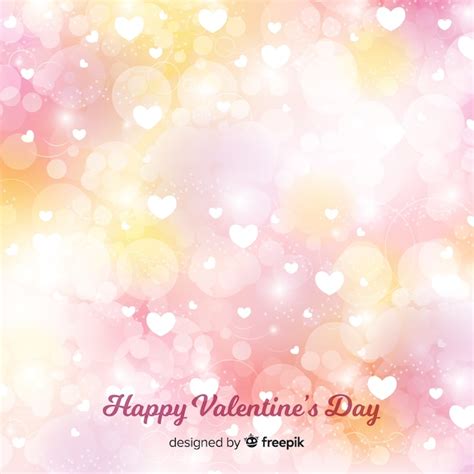 해피 발렌타인 데이 배경 무료 벡터