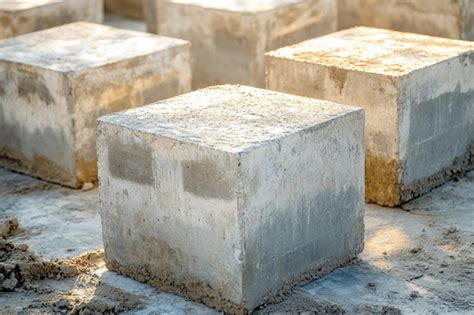 Sampling Of Concrete Cubes At Field Construction Sites Premium Ai Generated Image