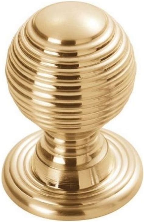 Queen Anne M1004 Polished Brass 28mm Cupboard Knob Brass Ball