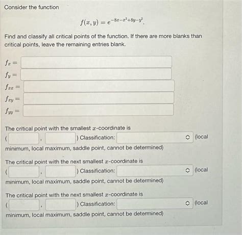 Solved Consider The Function F X Y E Xx Yy Find And Chegg Com