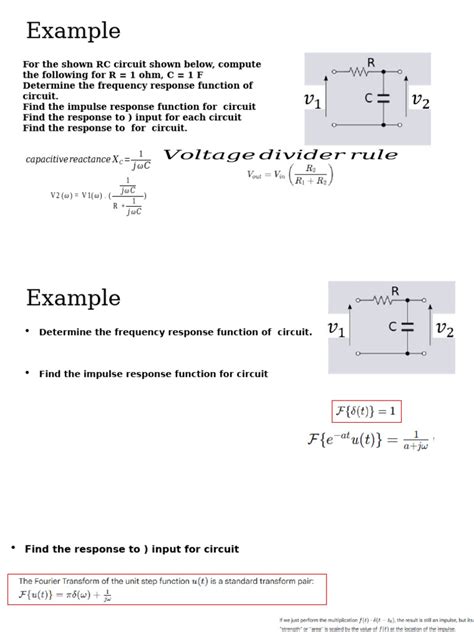 Fourier Transform Circuit Example Pdf Electronic Engineering