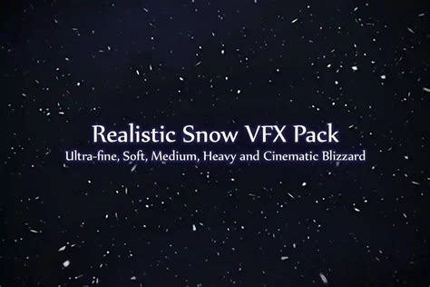 Snow Vfx Last Game Assets Free
