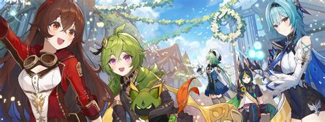 2860x1080 Resolution Genshin Impact 4k Female Team 2860x1080 Resolution