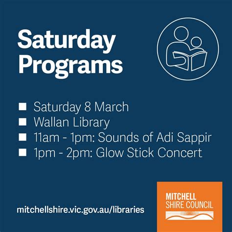 Mitchell Libraries 🎶 Saturday Activities At Wallan Library 8 March