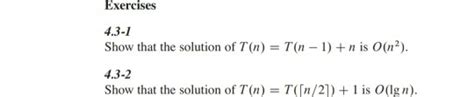 Solved Use The Substitution Method To Solve The Following Chegg