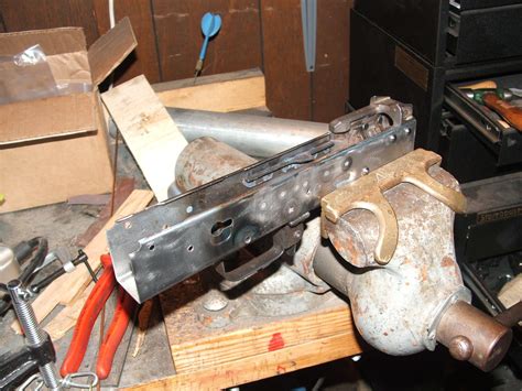 Setting An AK S Internal Front Trunnion Rivets With The AK Builder Rivet Jig Ronin S Grips