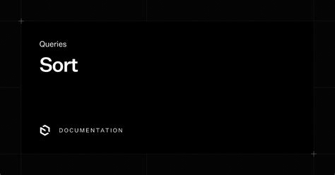 Sort Documentation Payload