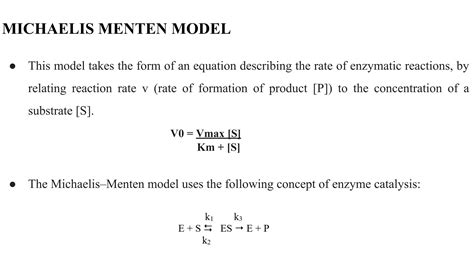 Enzyme Kinetics Michaelis Menten Model Lineweaver Burk Plot Pdf
