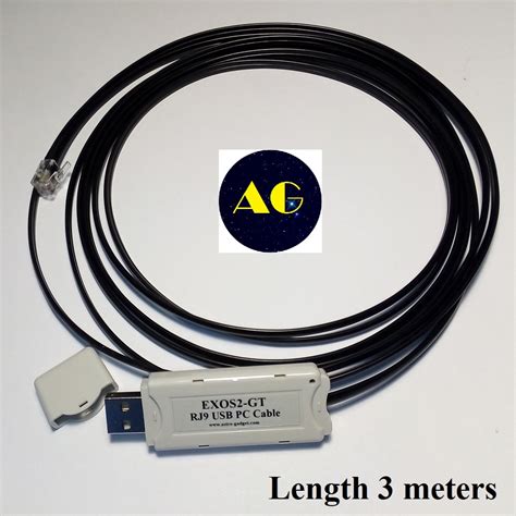 Exos2 Gt Rj9 Usb Pc Interface Cable 3m For Bresser Exos 2 Goto Eq Mount Astro Gadget