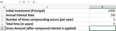 How To Create A Compound Interest Calculator In Excel