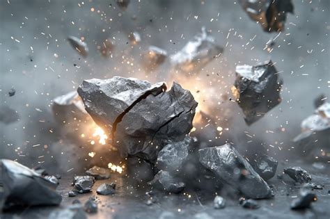 Exploding Rocks 3d Rendering Images Free Download On Freepik