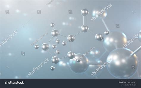 Proline Molecular Structure 3d Model Molecule 库存插图 2462394381
